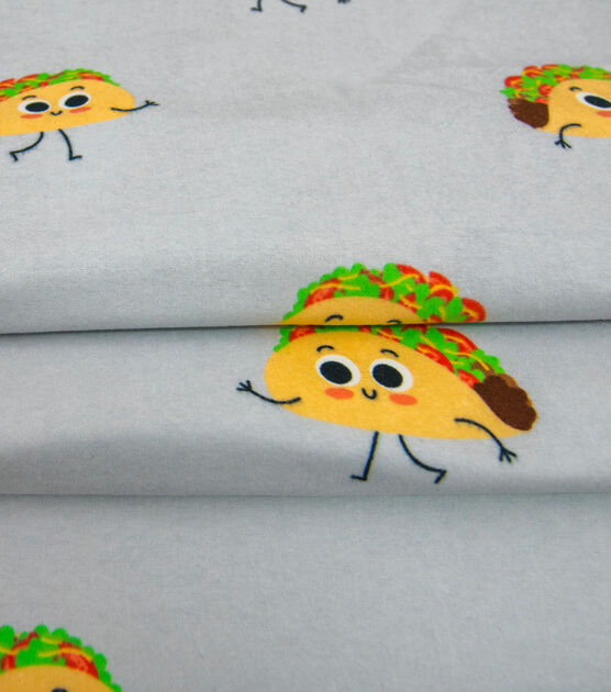 Taco Faces Super Snuggle Flannel Fabric Joann