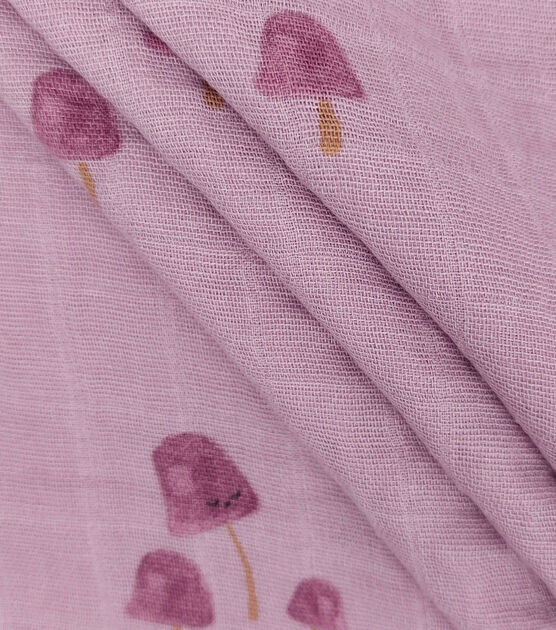 Mushroom Tonal Organic Swaddle Nursery Fabric Joann