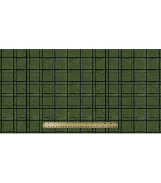 Green Square Plaid Super Snuggle Flannel Fabric Joann
