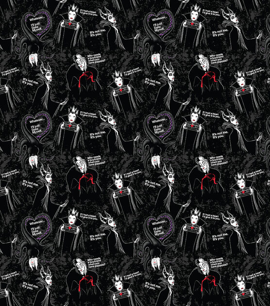 Disney Villains Meme Cotton Fabric Joann