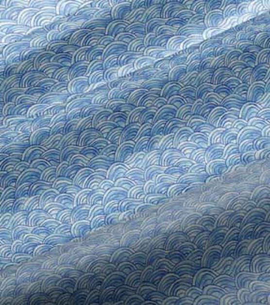 Fabric Traditions Blue Waves Premium Cotton Fabric Joann