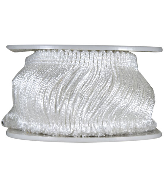 Simplicity Polyester Fringe Trim 2 White Joann