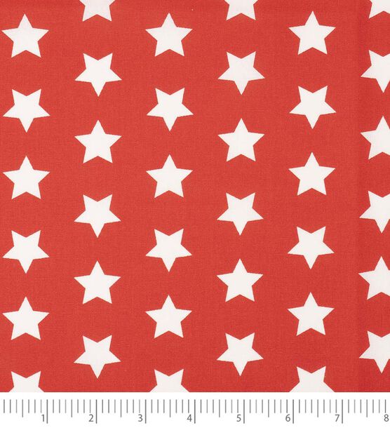 Singer Stars On Red Patriotic Cotton Fabric Joann
