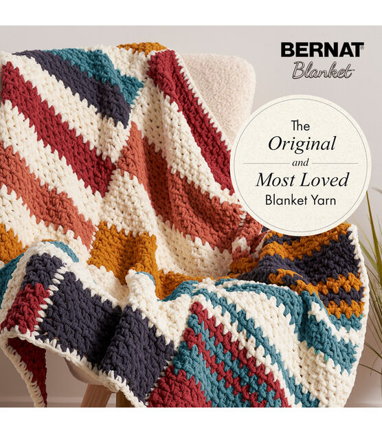 Bernat Blanket 220yds Super Bulky Polyester Yarn 2 Bundle Joann
