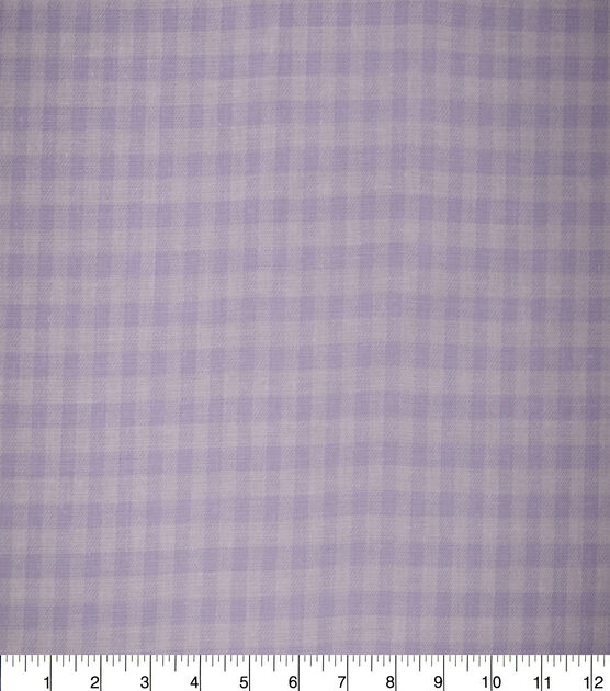 Purple Gingham Easter Cotton Fabric Joann