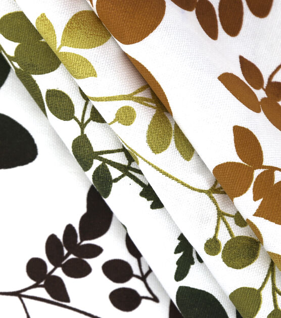 New Leaf Amber Cotton Canvas Fabric Home Essentials Joann