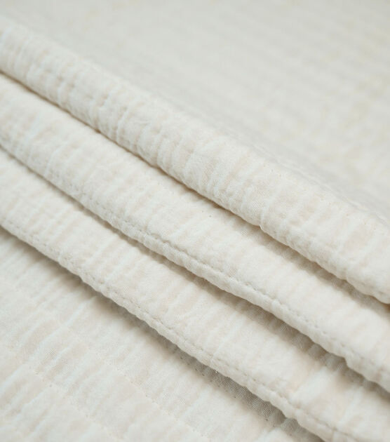 Cream Quilted Bubble Gauze Fabric By Pop Joann