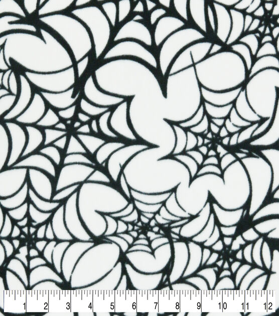 Pop Halloween Webs Lightweight Fleece Fabric Joann