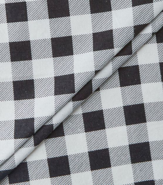 Eddie Bauer Black And White Buffalo Flannel Prints Fabric Joann