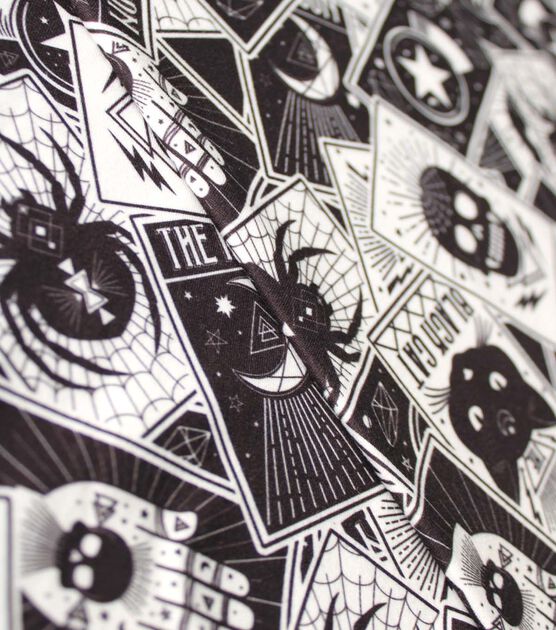 Black And White Tarot Cards Jersey Knit Fabric Joann
