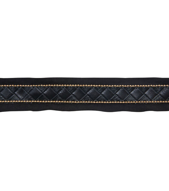 Yaya Han Sew On Gothic Embossed Trim 1 Black And Gold Joann