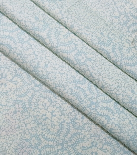 Blue Damask Swirl Super Snuggle Flannel Fabric Joann