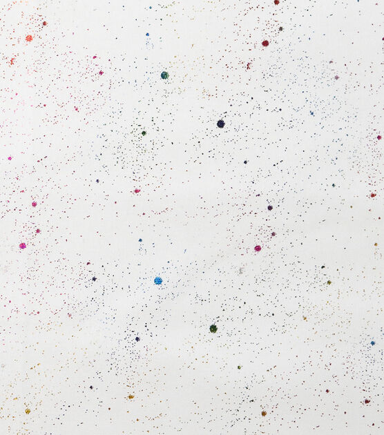 Dots On White Hologram Glitter Quilt Cotton Fabric By Keepsake Calico