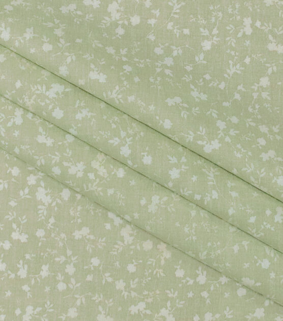 Floral Vines On Sage Quilt Cotton Fabric By Keepsake Calico Joann