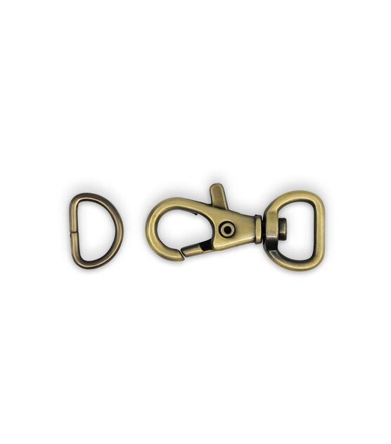 Dritz 12 Swivel Hooks And D Rings Antique Brass 12 Sets Joann