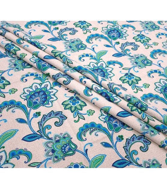Jacobeans On White Cotton Canvas Fabric Joann