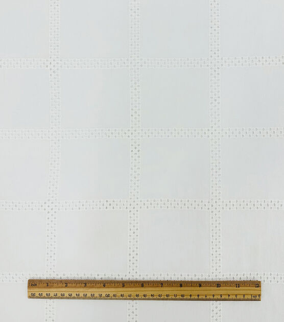 White Openwork Linen Fabric Joann