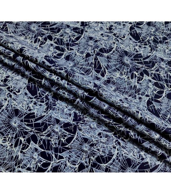 Spider Webs On Black Halloween Cotton Fabric Joann