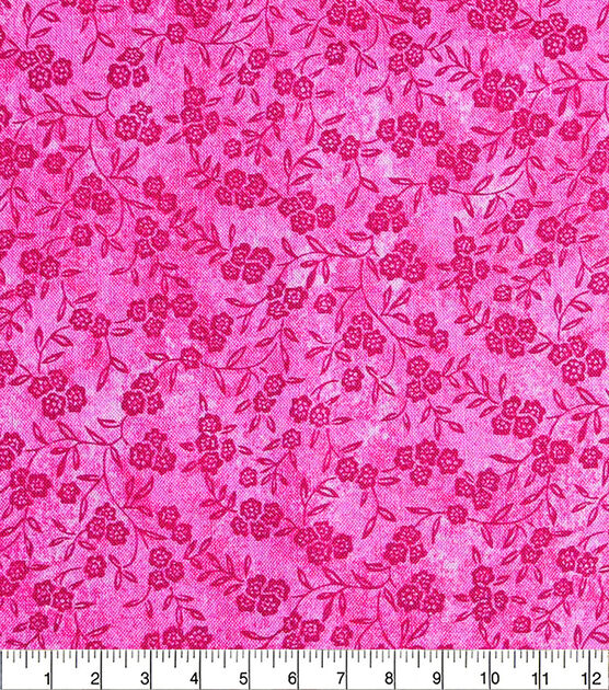 Pink Floral Vines Cotton Fabric By Keepsake Calico Joann
