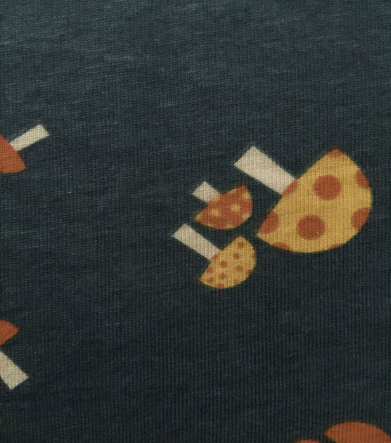 Navy Toadstool Jersey Knit Fabric By Pop Joann