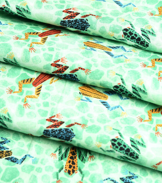 Tropical Frogs Novelty Cotton Fabric Joann