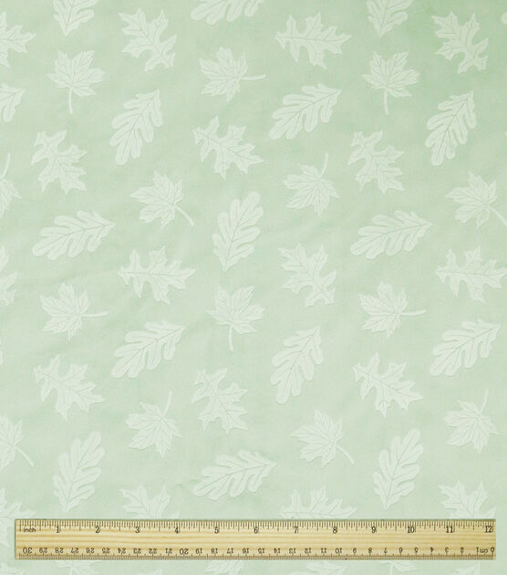 Green Leaf Embossed Soft And Minky Fabric Joann