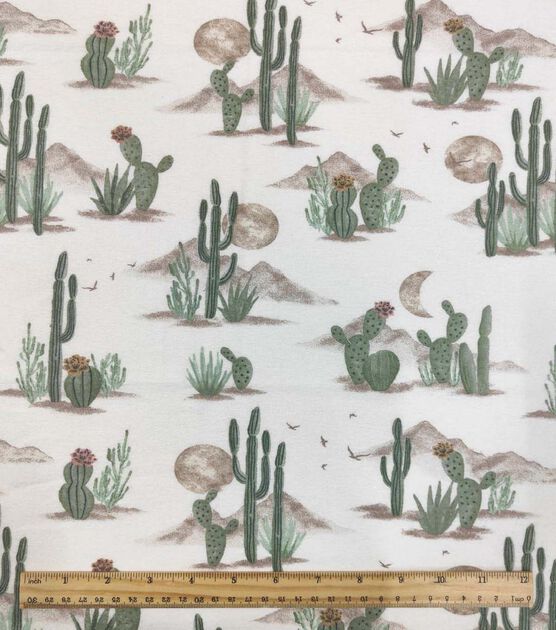 Desert Cactus On Cream Nursery Flannel Fabric Joann