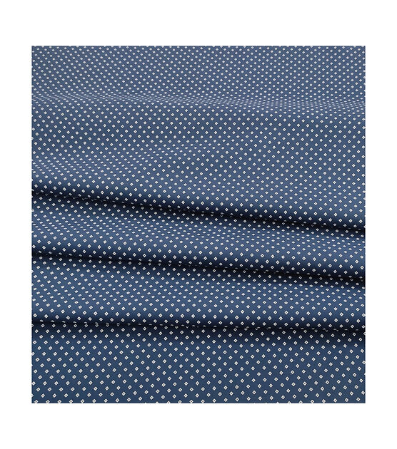 Navy White Mini Dot Shirting Fabric Joann