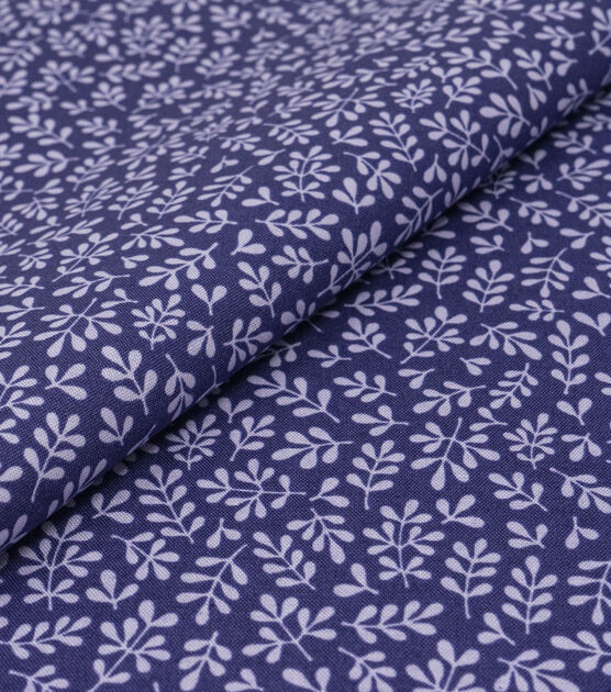 Singer Purple Leaves Quilt Cotton Fabric Joann South Korea