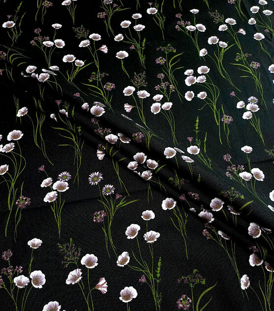 Dainty Florals Onyx Cotton Canvas Fabric Home Essentials Joann