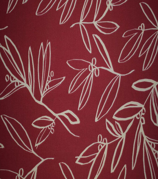 Winter Ferns On Red Quilt Cotton Fabric By Quilters Showcase Joann