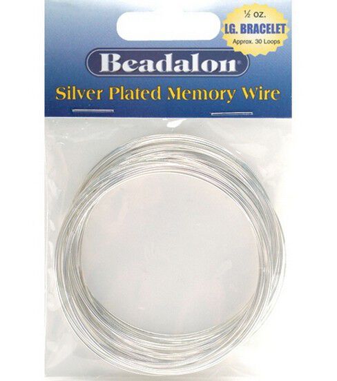 Beadalon Memory Wire Bracelet .50 Oz Silver Plated JOANN