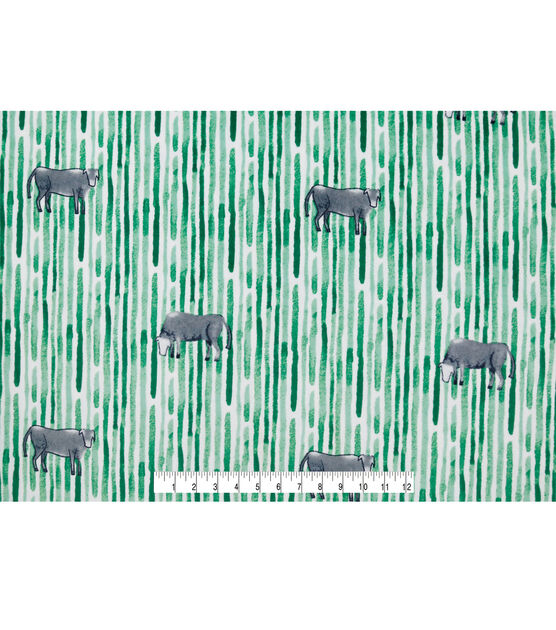 Locally Grown Cow Small Nursery Fleece Fabric Joann