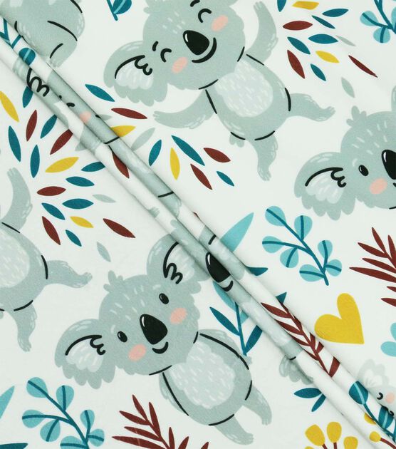 Cute Koalas On White Soft And Minky Fleece Fabric Joann