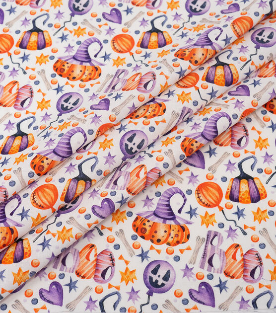 Singer 18 X 21 Bats And Dots Halloween Cotton Fabric Quarter Bundle 5pc