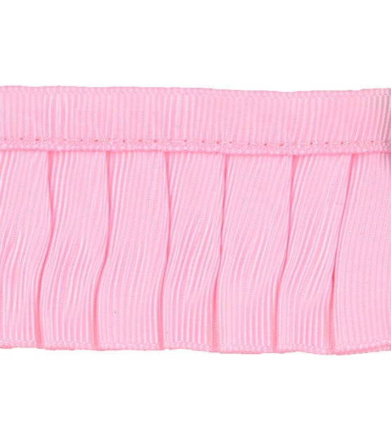 Simplicity Ruffled Grosgrain Trim 175 Light Pink Joann