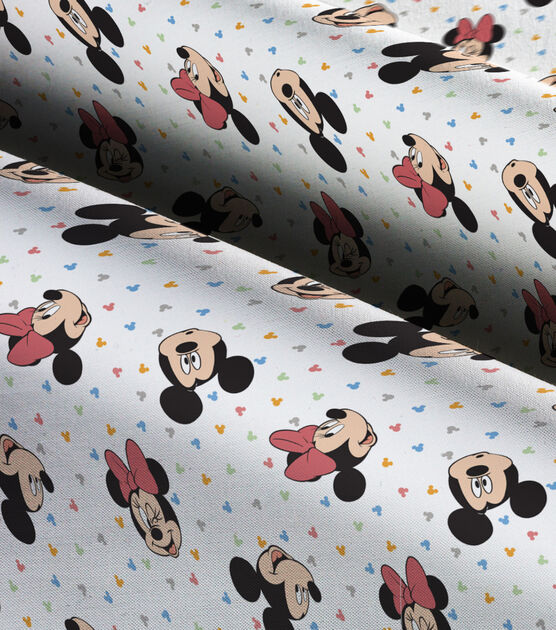 Mickey And Minnie Head Cotton Fabric Joann