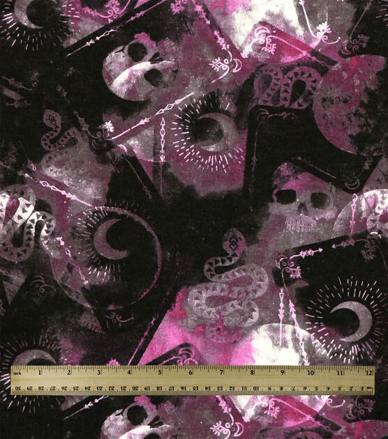 Black And Purple Faded Tarot Cards Super Snuggle Flannel Fabric Joann