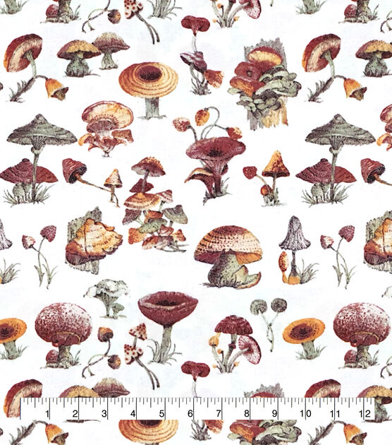 Pretty Mushrooms Super Snuggle Flannel Fabric Joann