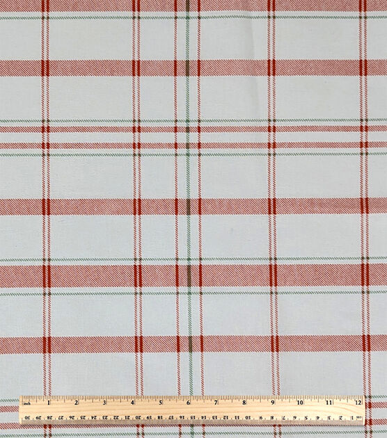 Cream And Orange Plaid Cotton Fabric Joann