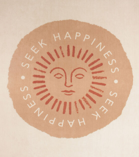 72 Wide Seek Happiness No Sew Fleece Blanket Joann