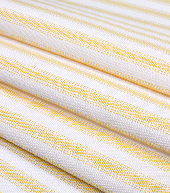 Harbor Stripe Lemon Woven Outdoor Fabric Joann