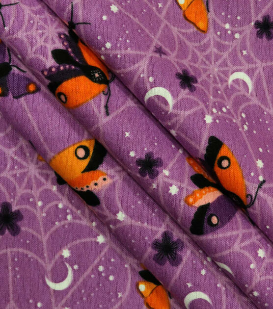 Moths On Purple Super Snuggle Flannel Fabric Joann