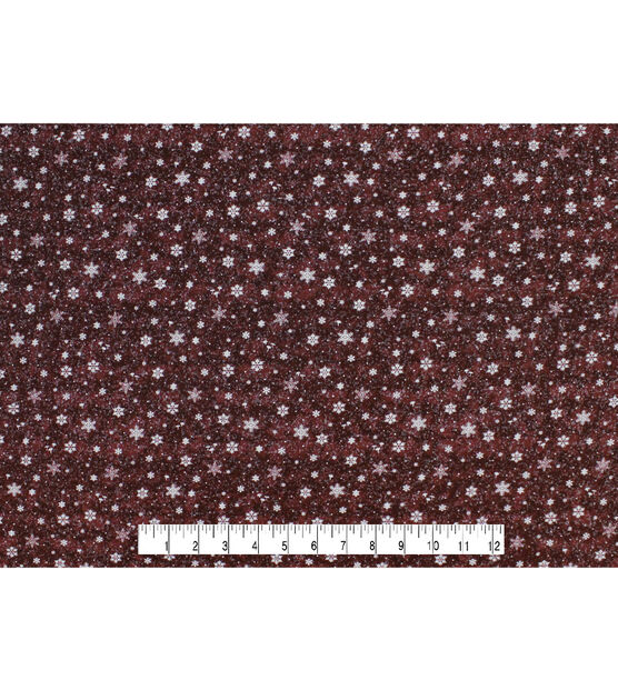 Snowflakes On Glitter Christmas Cotton Fabric Joann