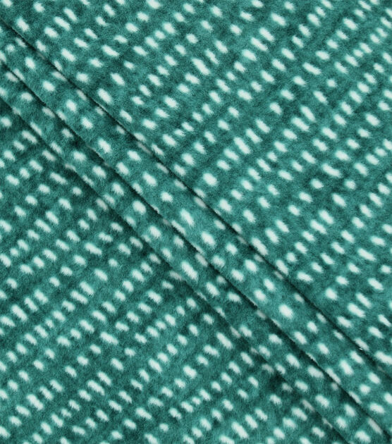 Blue Linear Spots Heather Luxe Fleece Fabric Joann