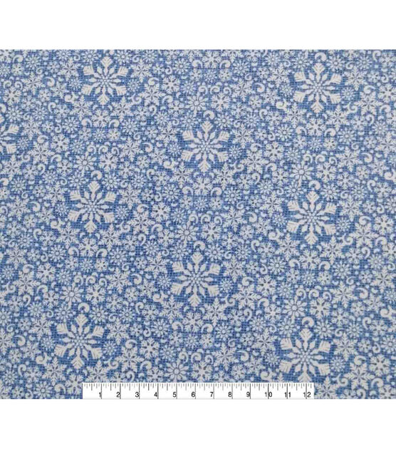 Twinkle Snowflakes On Blue Christmas Cotton Fabric Joann