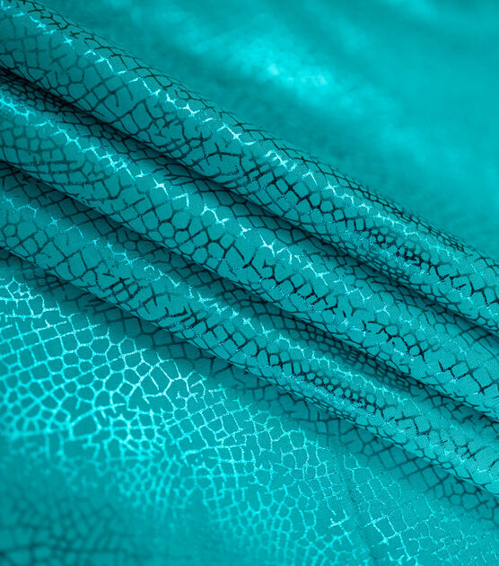 Dragonfly Wing Texture Teal Quilt Foil Cotton Fabric By Keepsake Calico