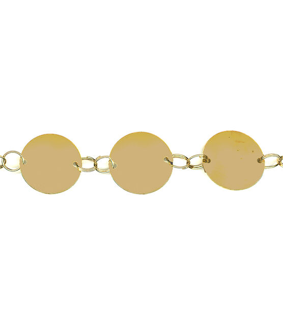 Simplicity 20mm Trim Gold Metal Discs Joann