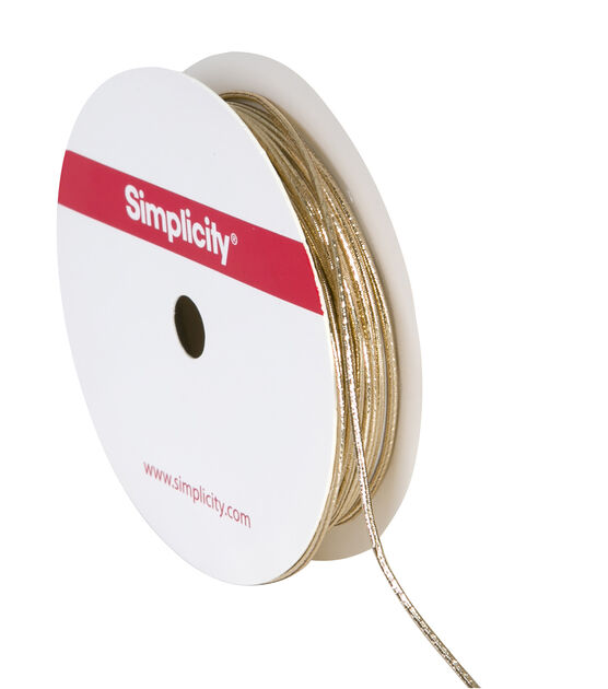 Simplicity Elastic Cord Trim 063 Rose Gold Joann
