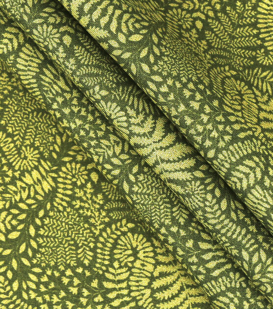 Green Leaves Quilt Cotton Fabric By Keepsake Calico Joann